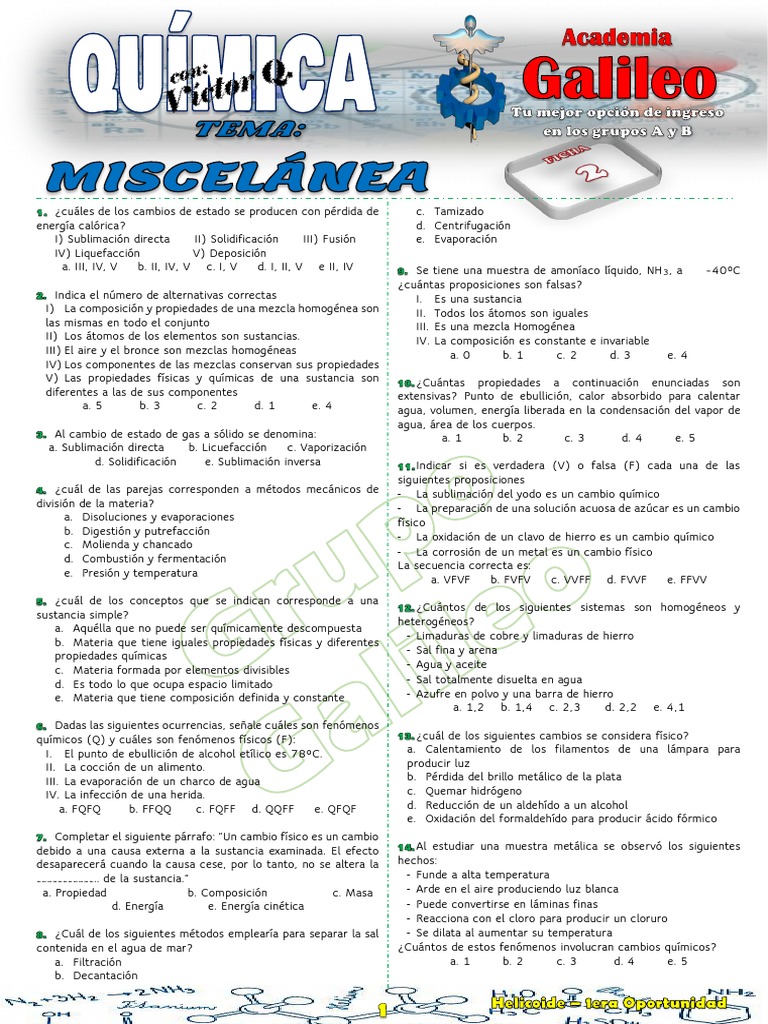 Miscelánea 2 | Descargar gratis PDF | Agua | Átomos