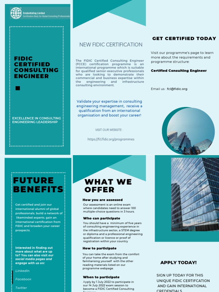 FCCE Certification Brochure June 2022 | PDF | Certification | Consultant