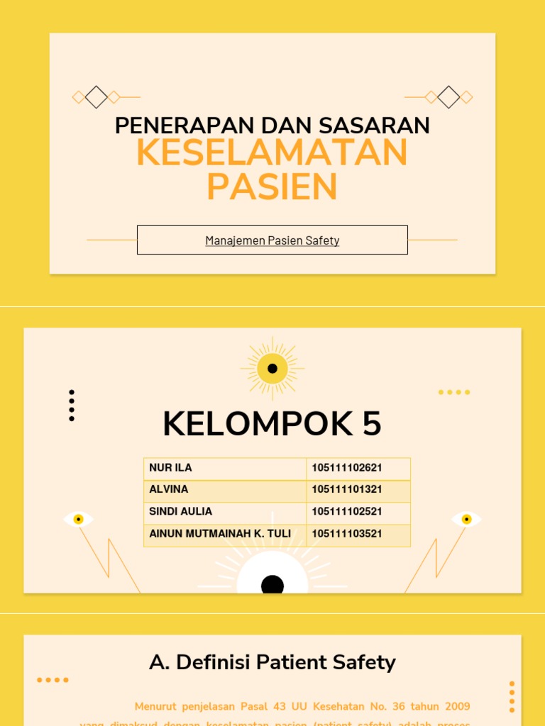 Manajemen Pasien Safety KLP 5 | PDF