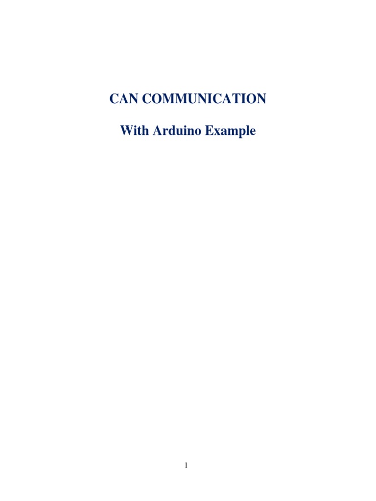 CAN Communication | PDF | Computer Engineering | Computing