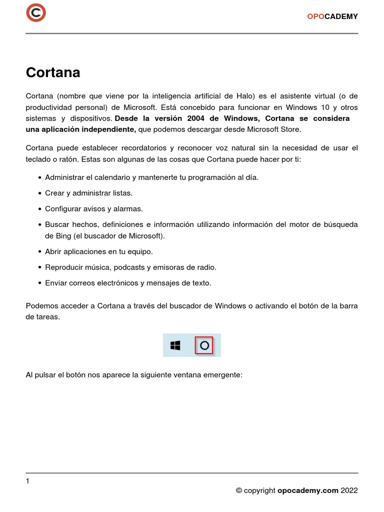 Cortana | PDF | Windows 10 | Microsoft