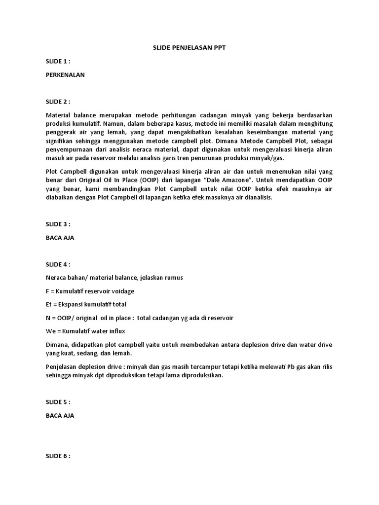 Slide Penjelasan | PDF