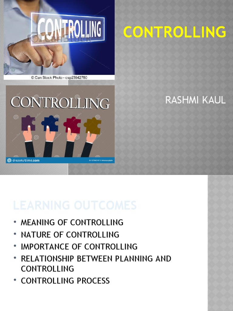 Controlling Class 12 | PDF | Goal | Disciplines