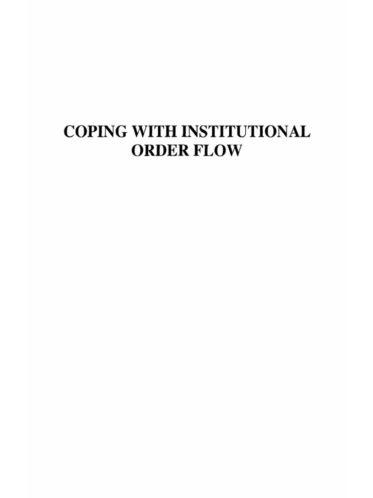 Coping Institutional Order Flow | PDF