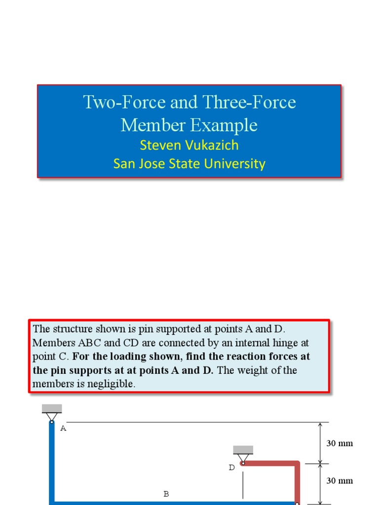 2 and 3 Force Member Example | PDF | Applied And Interdisciplinary ...
