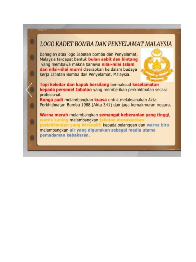 Maksud Logo Kadet Bomba | PDF