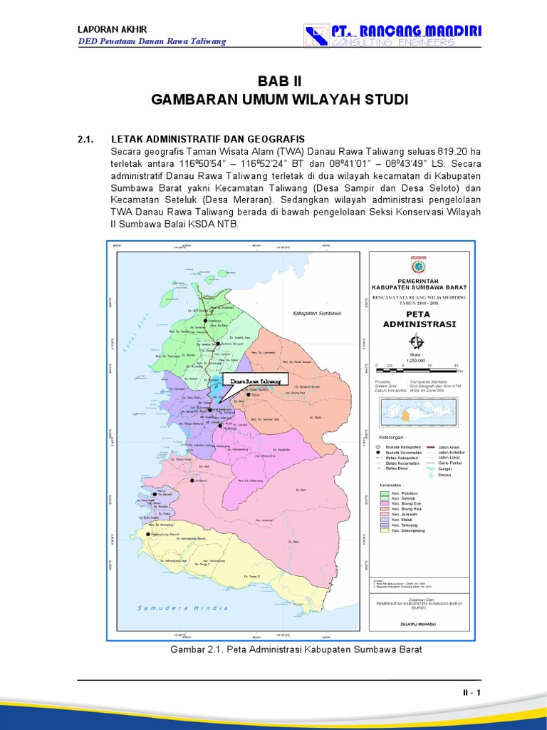 Bab Ii - Gambaran Umum Wilayah Studi | PDF