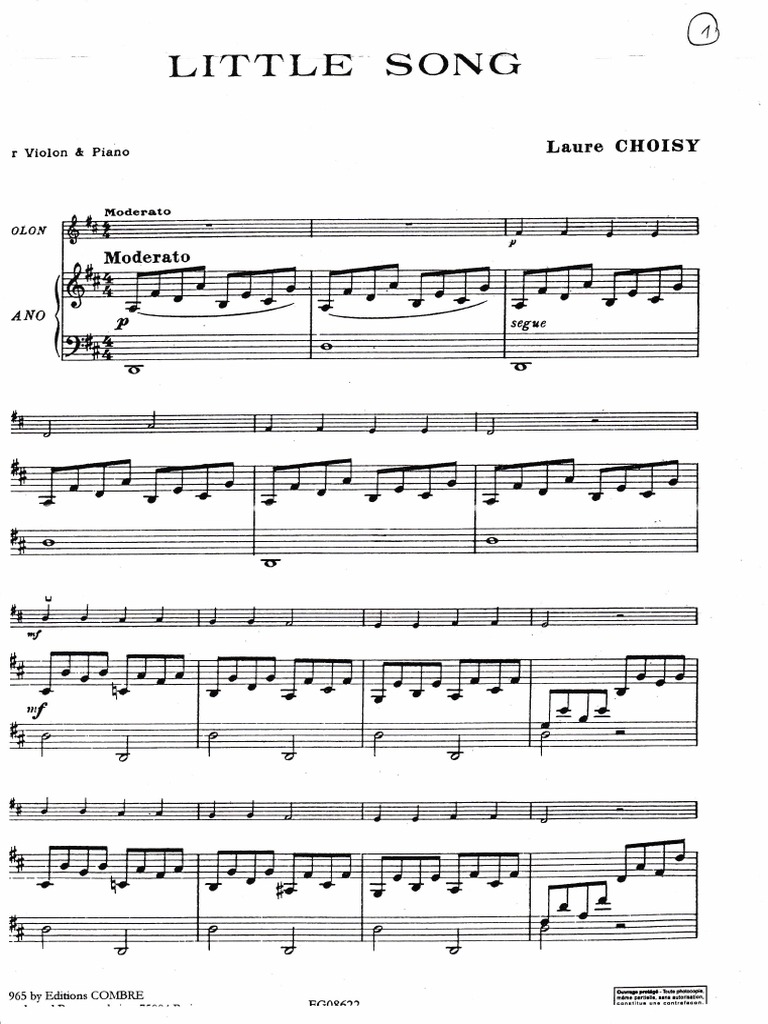 CHOISY L. Little Song | PDF