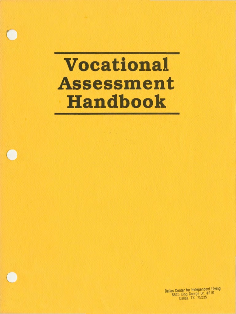 Vocational Assessment Guide | PDF | Individualized Education Program ...