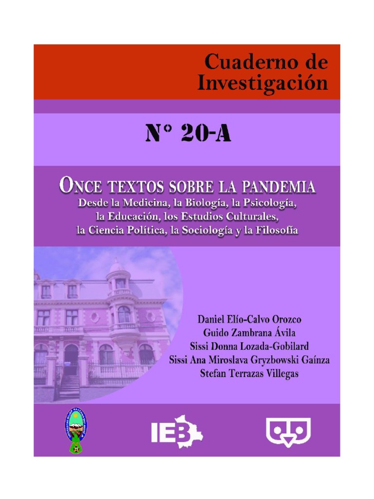 Cuaderno Inv. 20-A Pandemia | PDF | Bioética | Virus