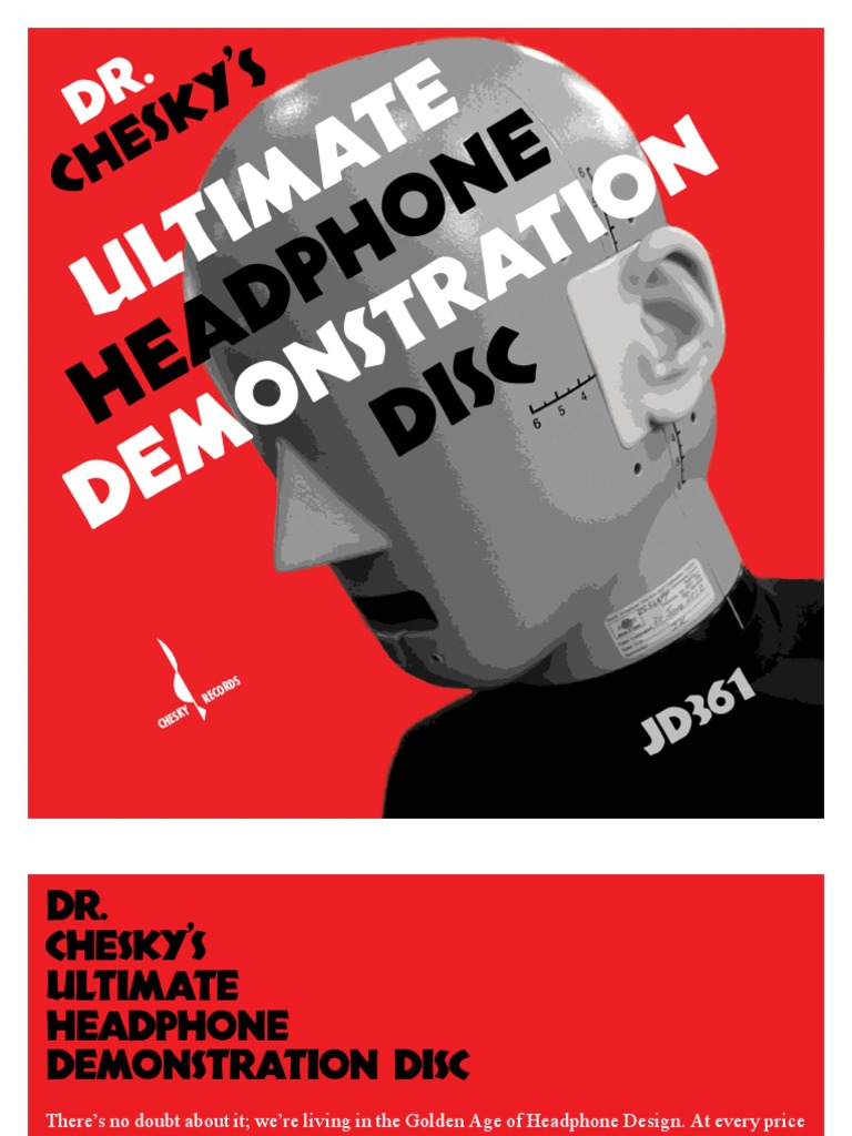Dr. Chesky's Ultimate Headphone Test | PDF | Drum Kit | Headphones