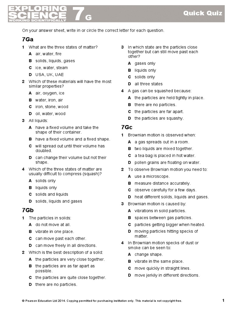 7g Quick Quiz - pdf-4 | PDF | Gases | Liquids