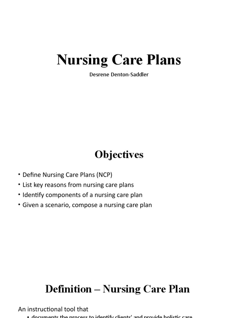 Nursing Care Plans: Definition & Components | PDF | Medical Diagnosis ...