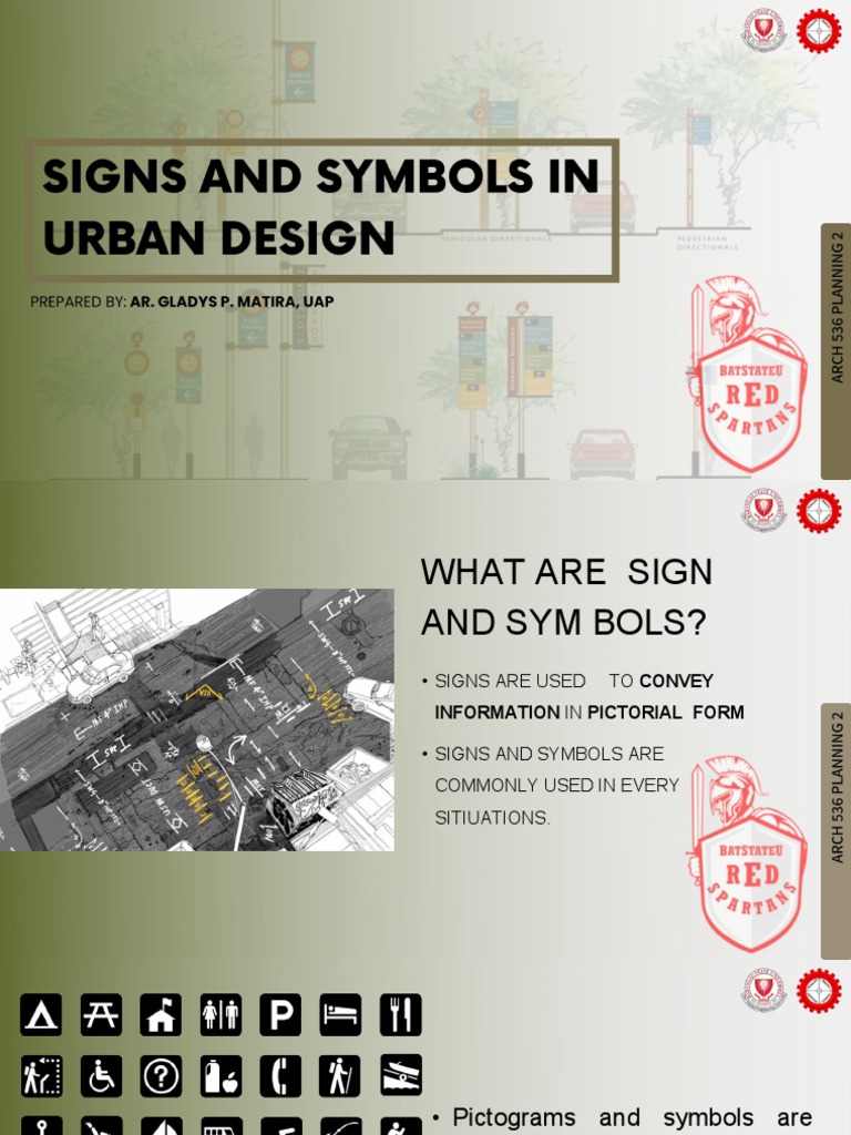 Topic 5 Signs & Symbols in Urban Design | PDF | Transport | Road Transport