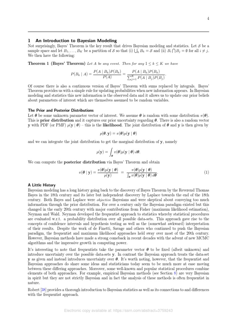 Bayesian Modelling Tuts-4-9 | PDF | Bayesian Inference | Statistical Inference