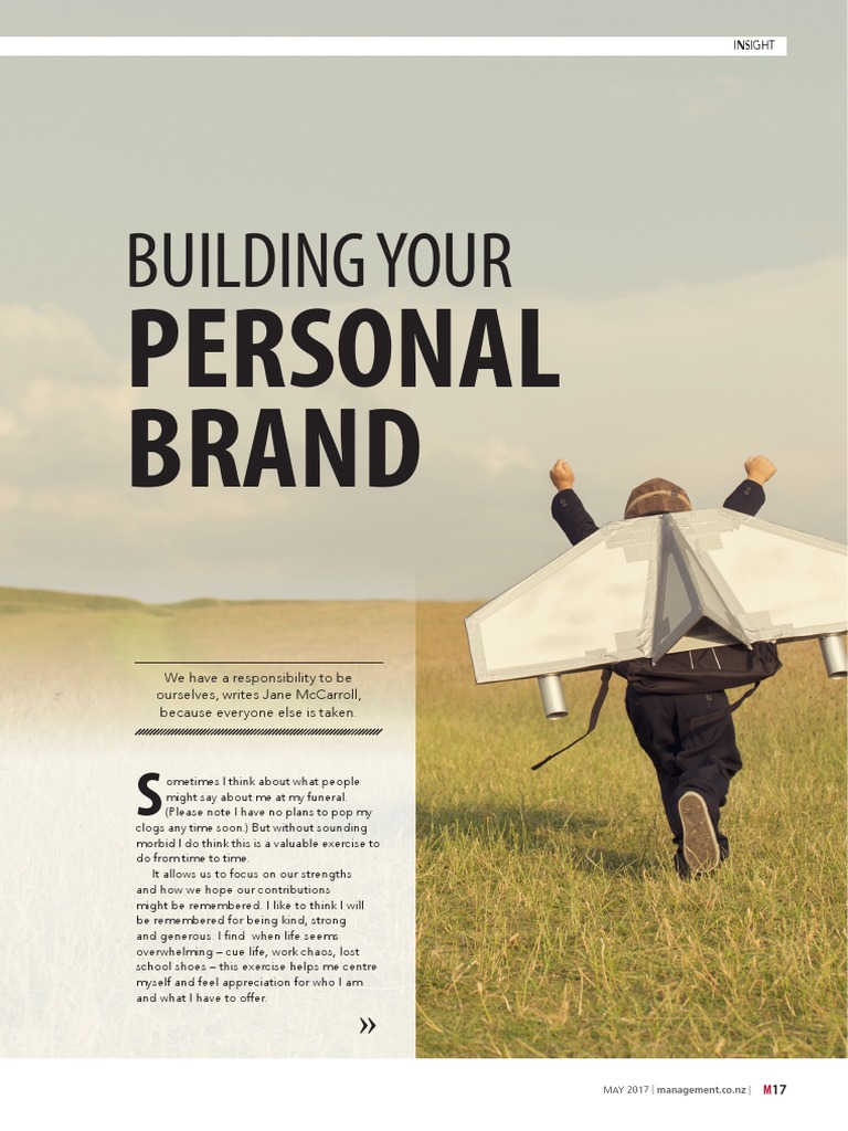 Building Your Personal Brand | PDF | Brand | Thought