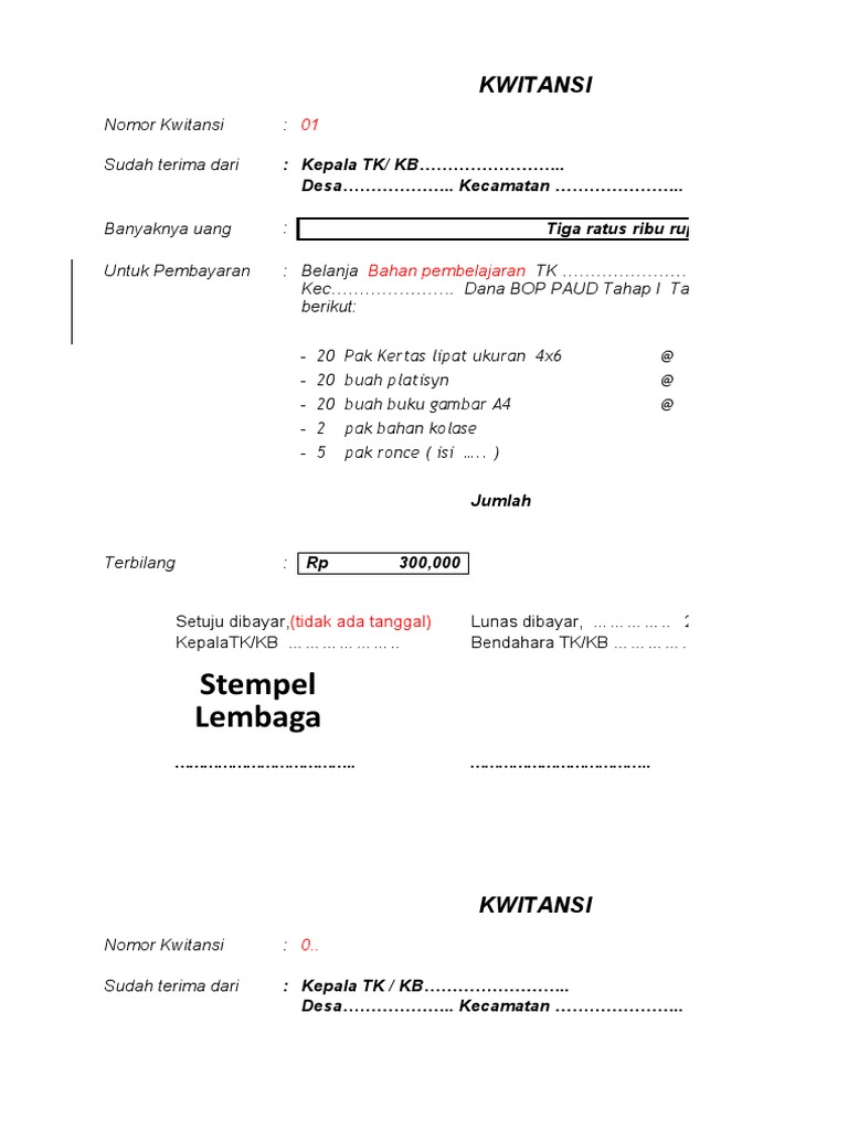 Contoh SPJ 2021 | PDF
