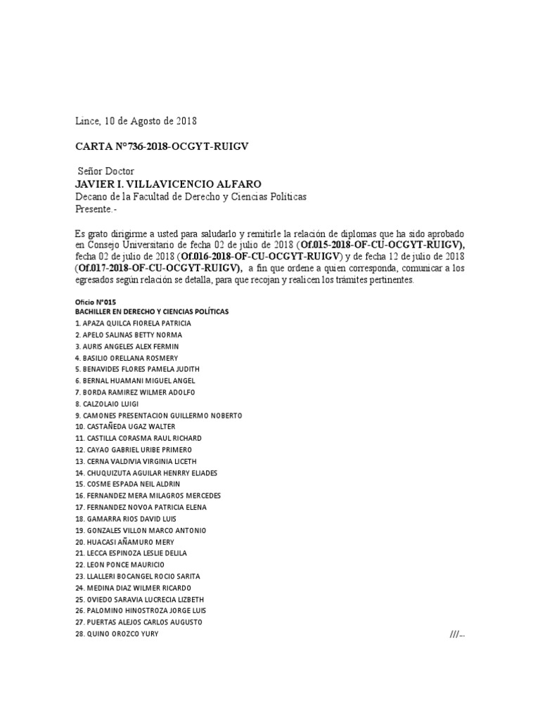 DERECHO OF. 015 - 2c 016 y 017 | PDF