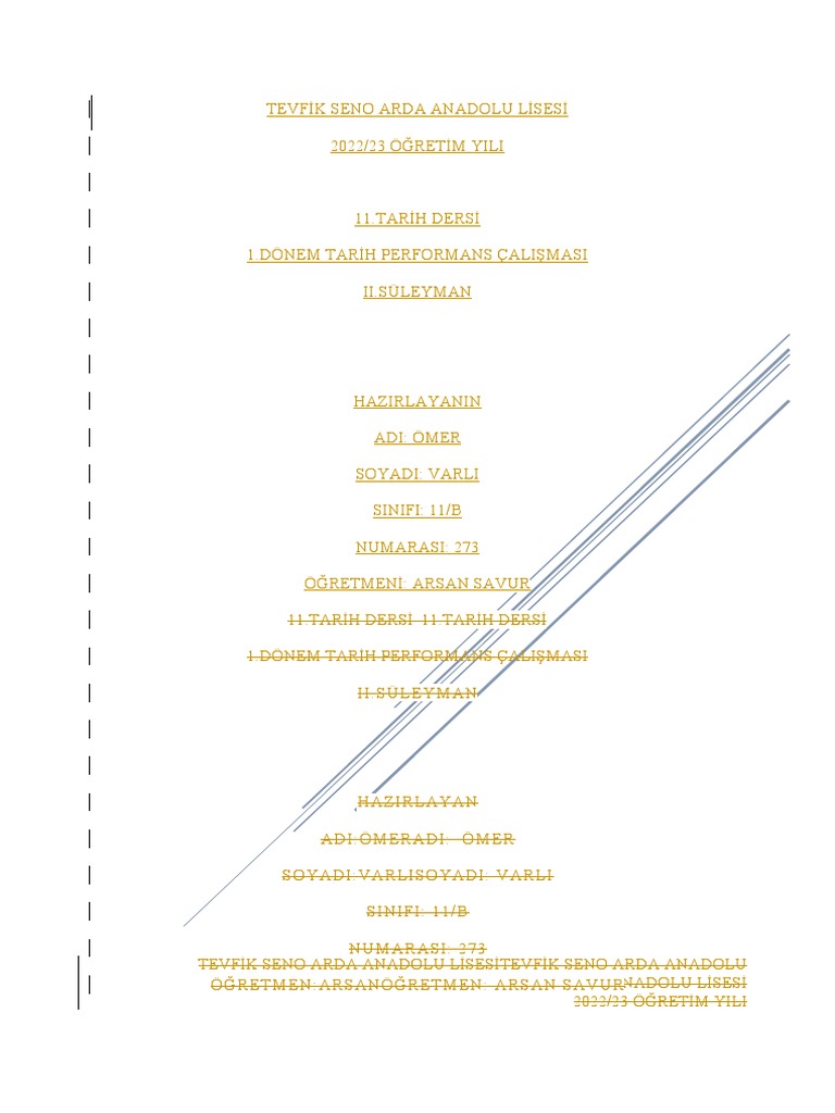 Tarih Performans | PDF
