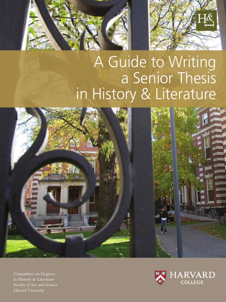 Harvard Senior Thesis History and Literature | PDF | Thesis | Cognition