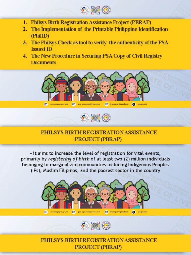 Presentation For IACCRVS (PBRAP) | PDF | Authentication | Birth Certificate