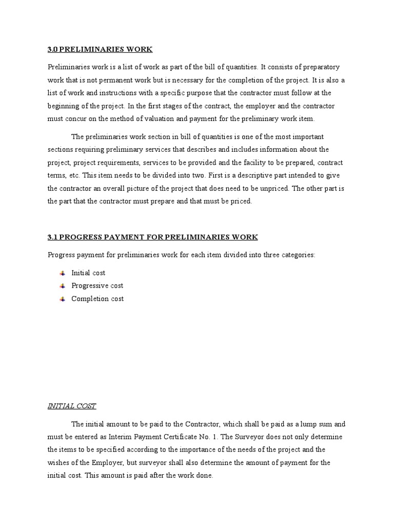 Preliminaries | PDF | Indemnity | General Contractor