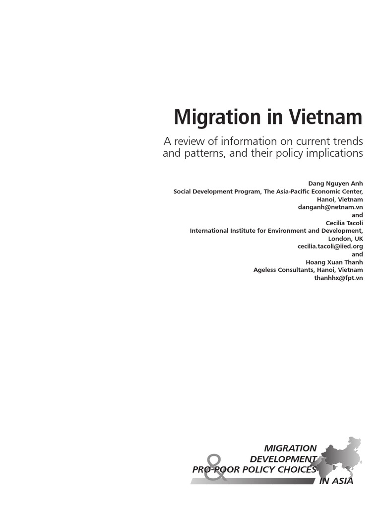 Migration in Vietnam | PDF | Human Migration | Migrant Worker