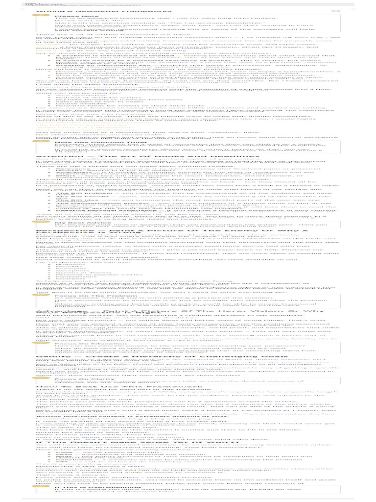 Writing - Newsletter Frameworks | PDF | Experience | Metaphor