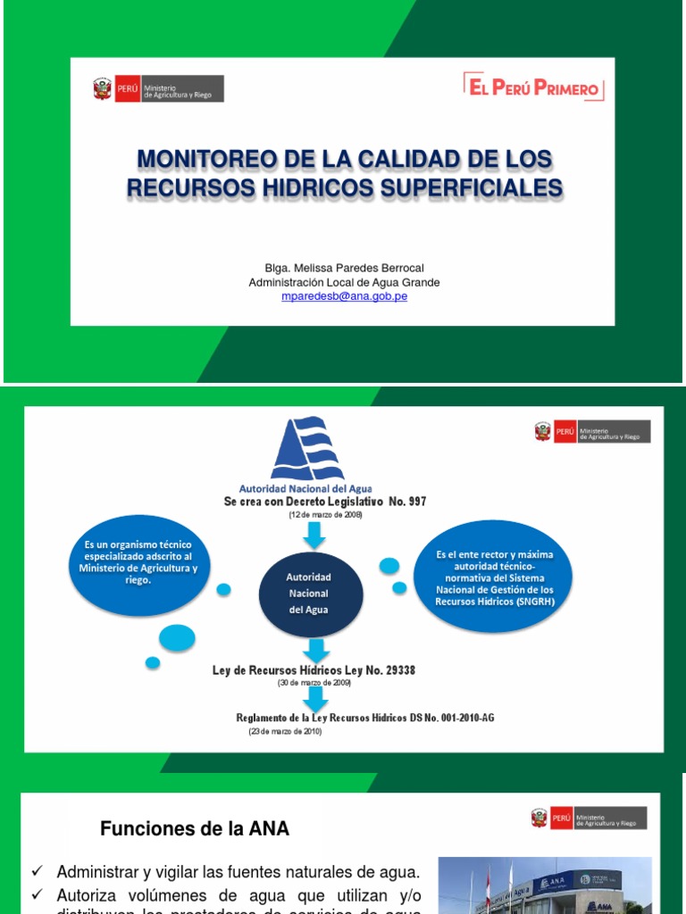Monitoreo de Agua | PDF | Agua | La contaminación del agua