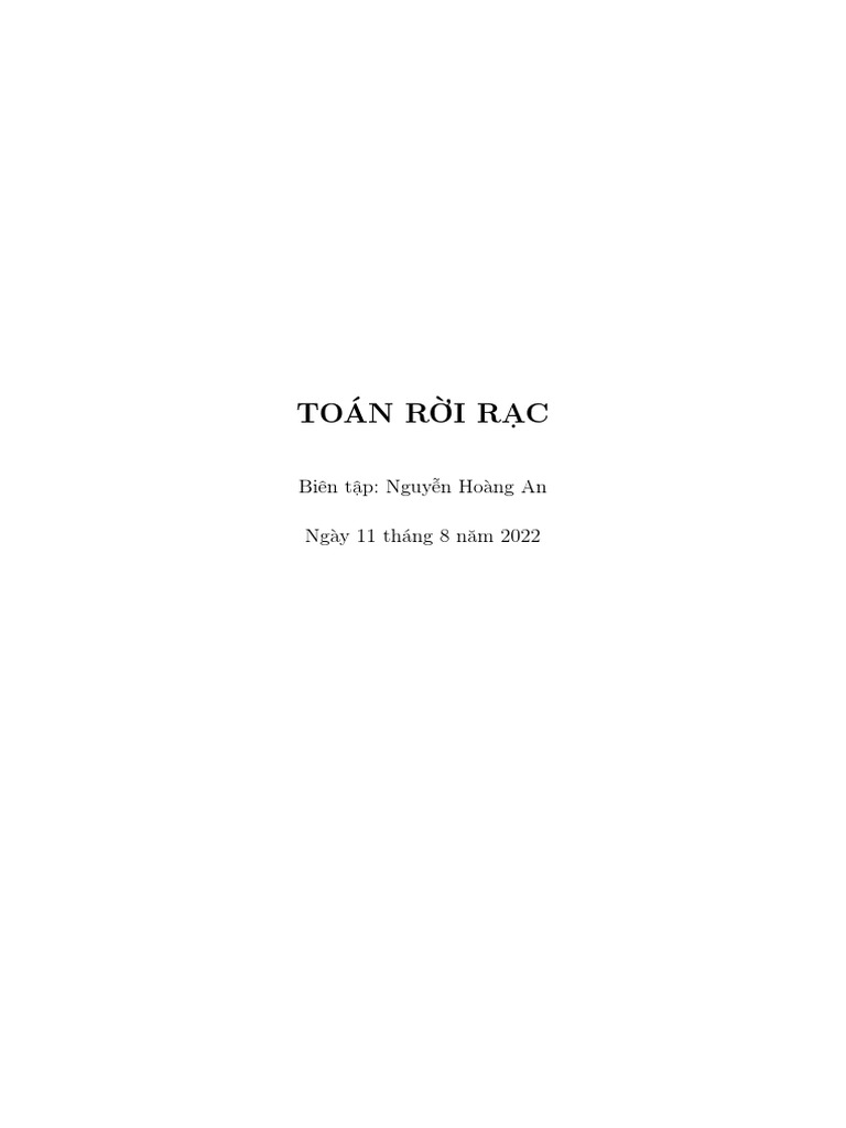 Toan Roi Rac | PDF