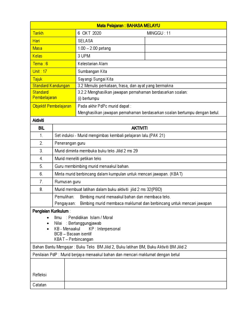 RPH M 11 (5 - 9 Okt) | PDF