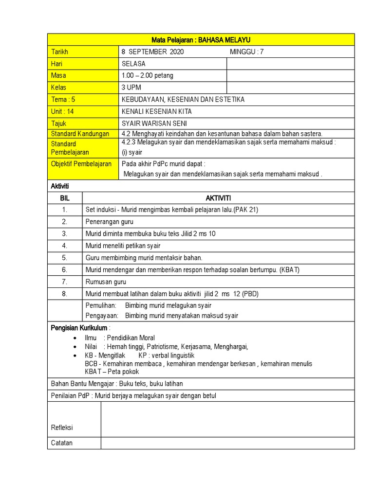 RPH M7 (07 - 11 September) | PDF