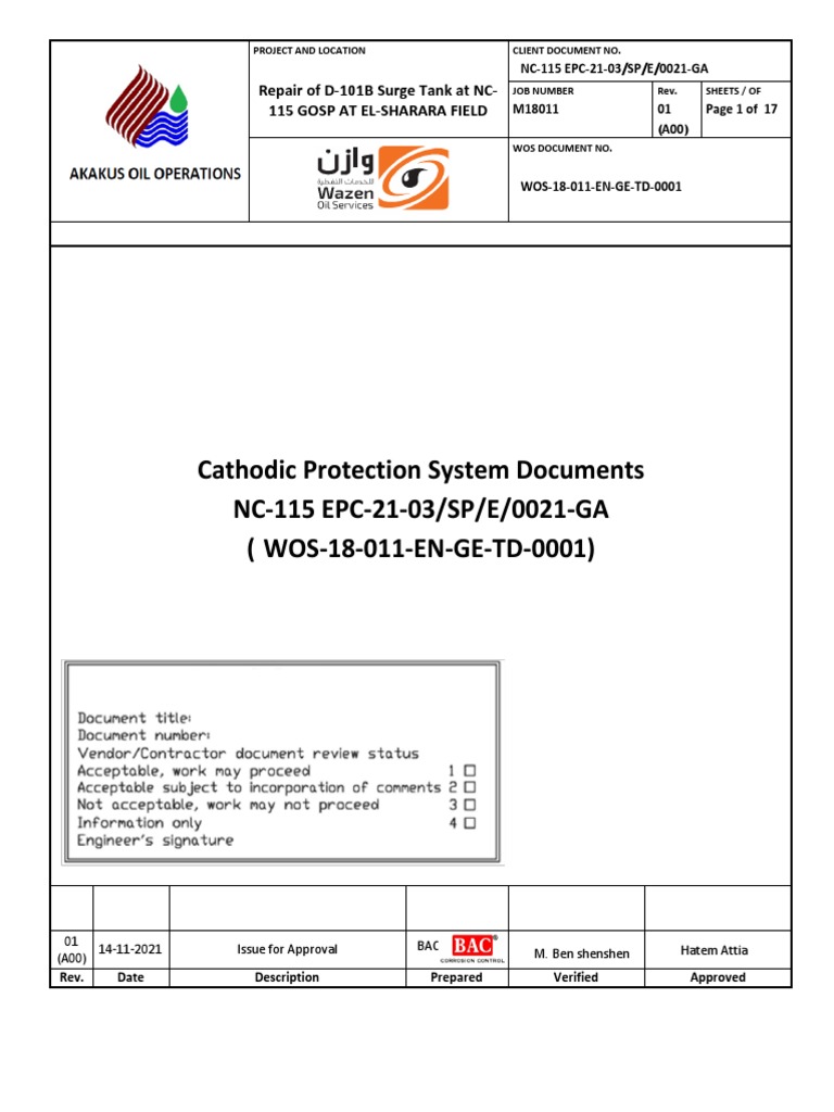 Cathodic Protection System Documents | PDF | Insulator (Electricity ...