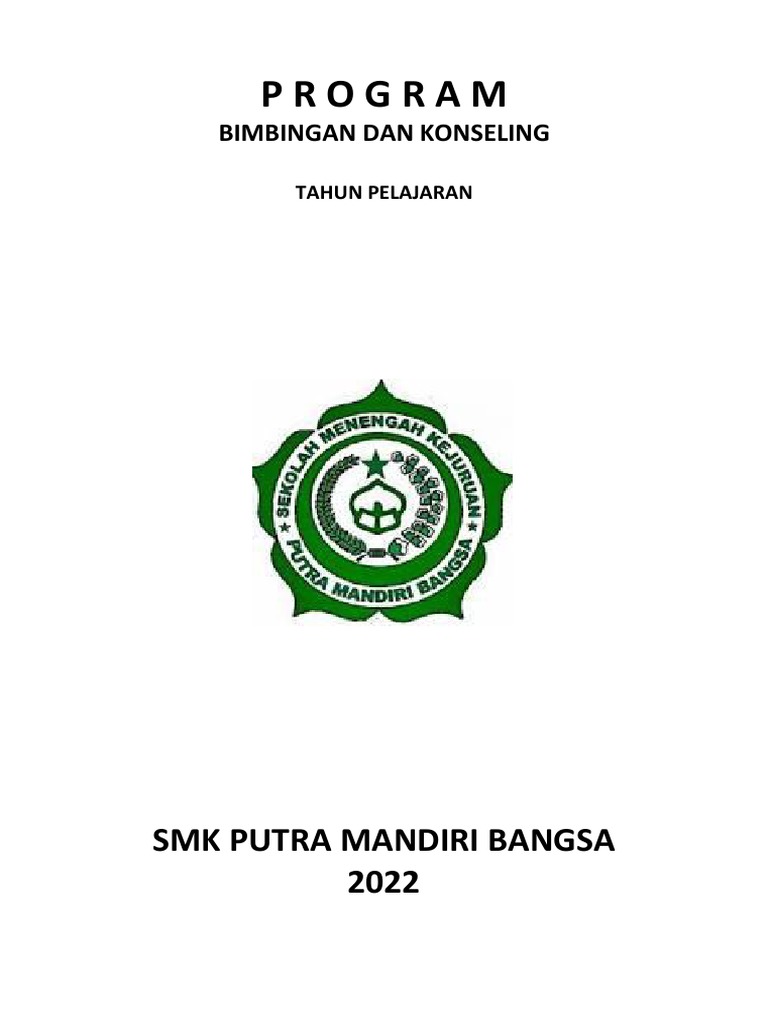 1 Program Bimbingan Dan Konseling | PDF