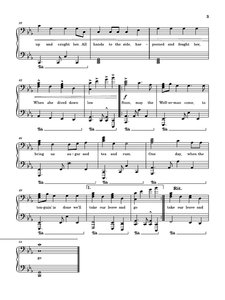 Wellerman - Sea Shanty | PDF