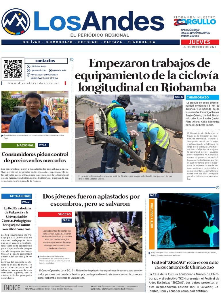 Diario Los Andes 27-10-2022 | PDF | Ecuador | Pobreza