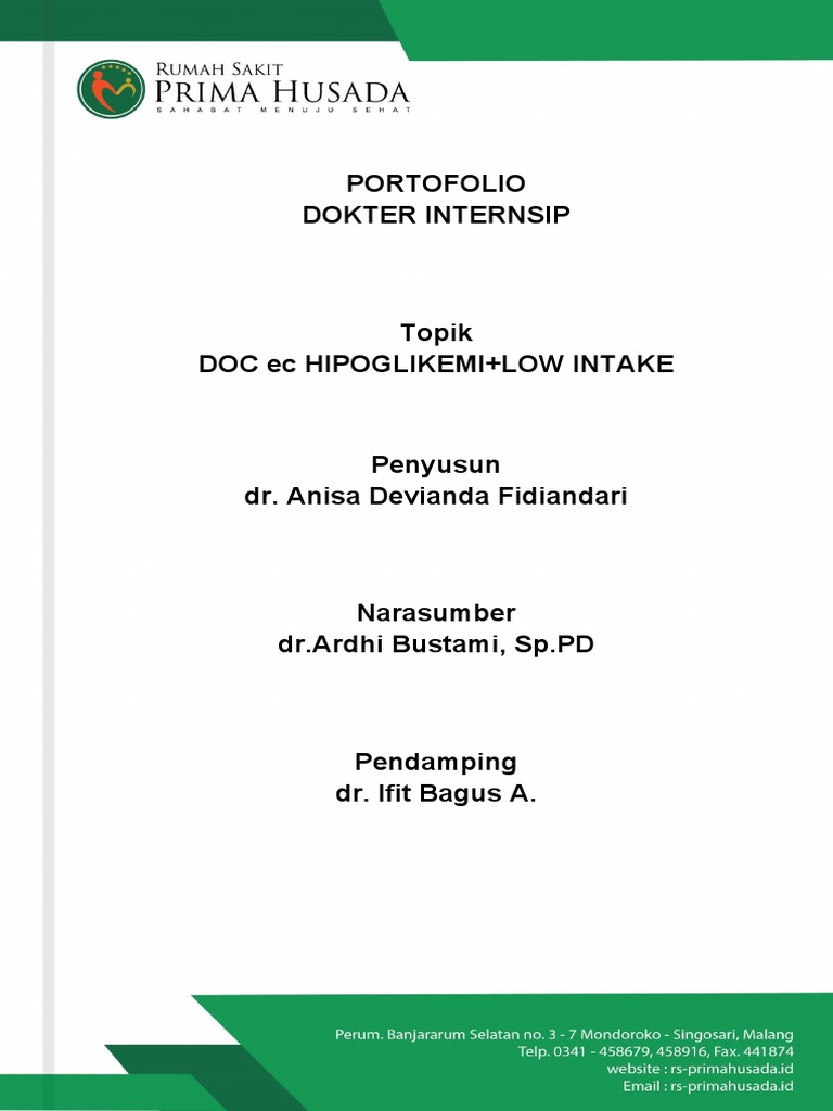 Lapsus Fifin Coma Hipoglikemia | PDF