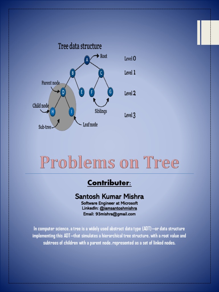 Contributer Santosh Kumar Mishra Pdf Algorithms And Data Structures Computer Programming