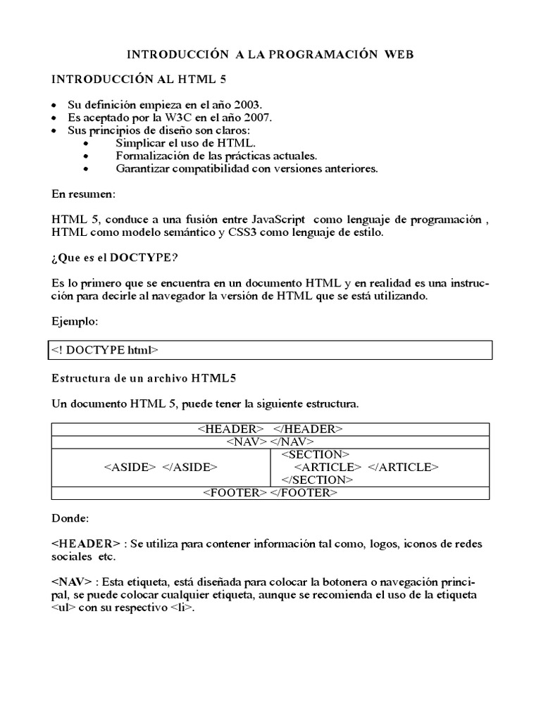 Introduccion A HTML CSS Javascript | PDF | HTML | Red mundial Introduccion A HTML CSS Javascript | PDF | HTML | Red mundial