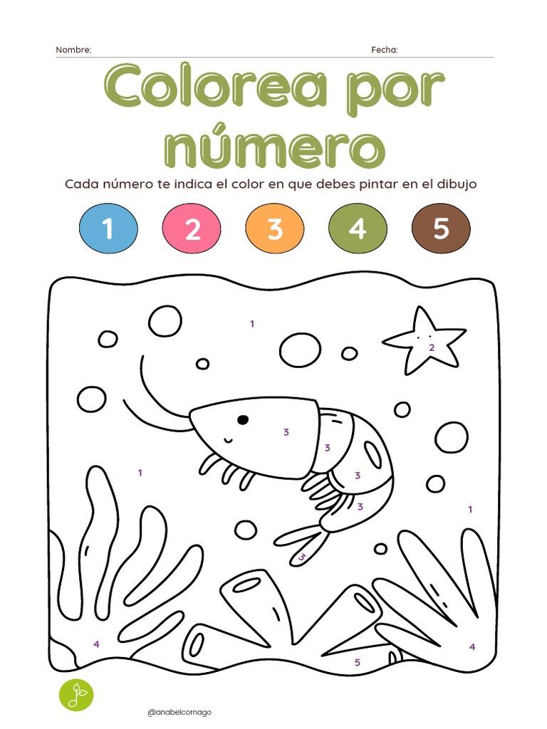 Colorea Por Número | PDF