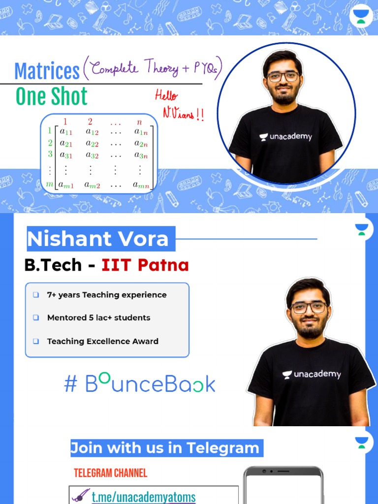 Matrices One Shot #BB | PDF | Matrix (Mathematics) | Mathematical Analysis