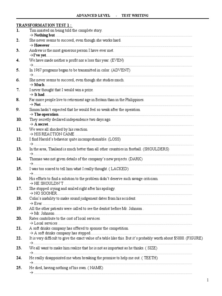 Transformation Th7 - File Hs | PDF