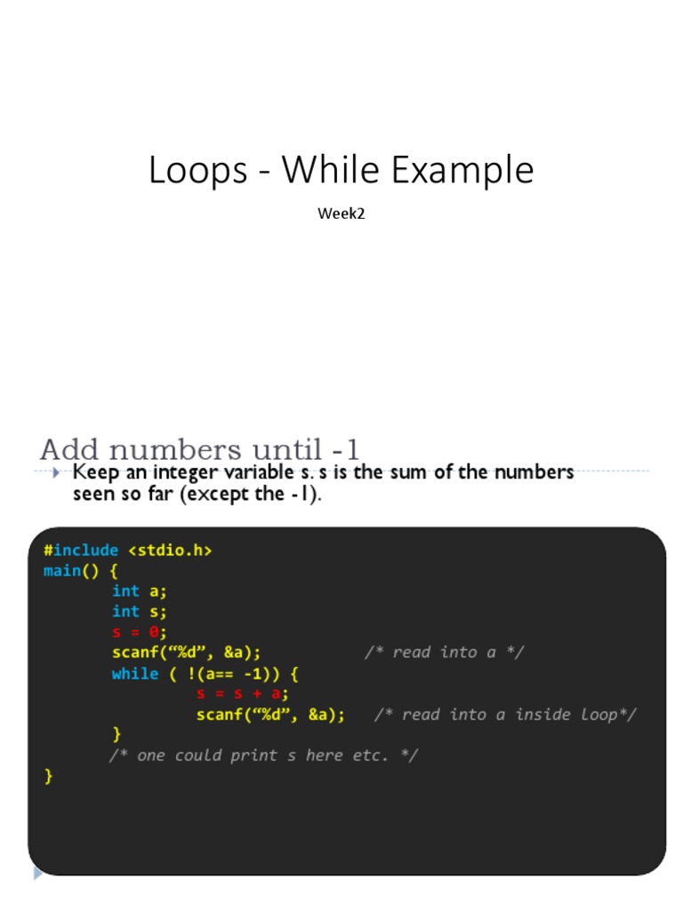 8 Loops | PDF | Control Flow | Computer Programming