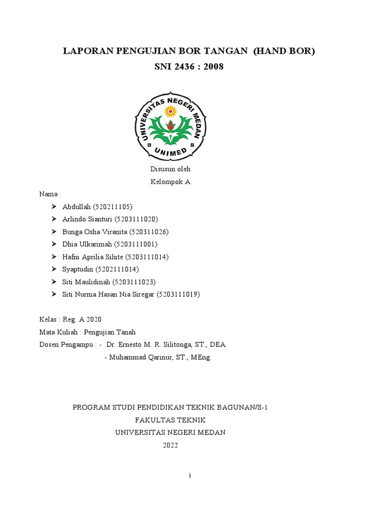 HAND BORING - Kelompok A | PDF