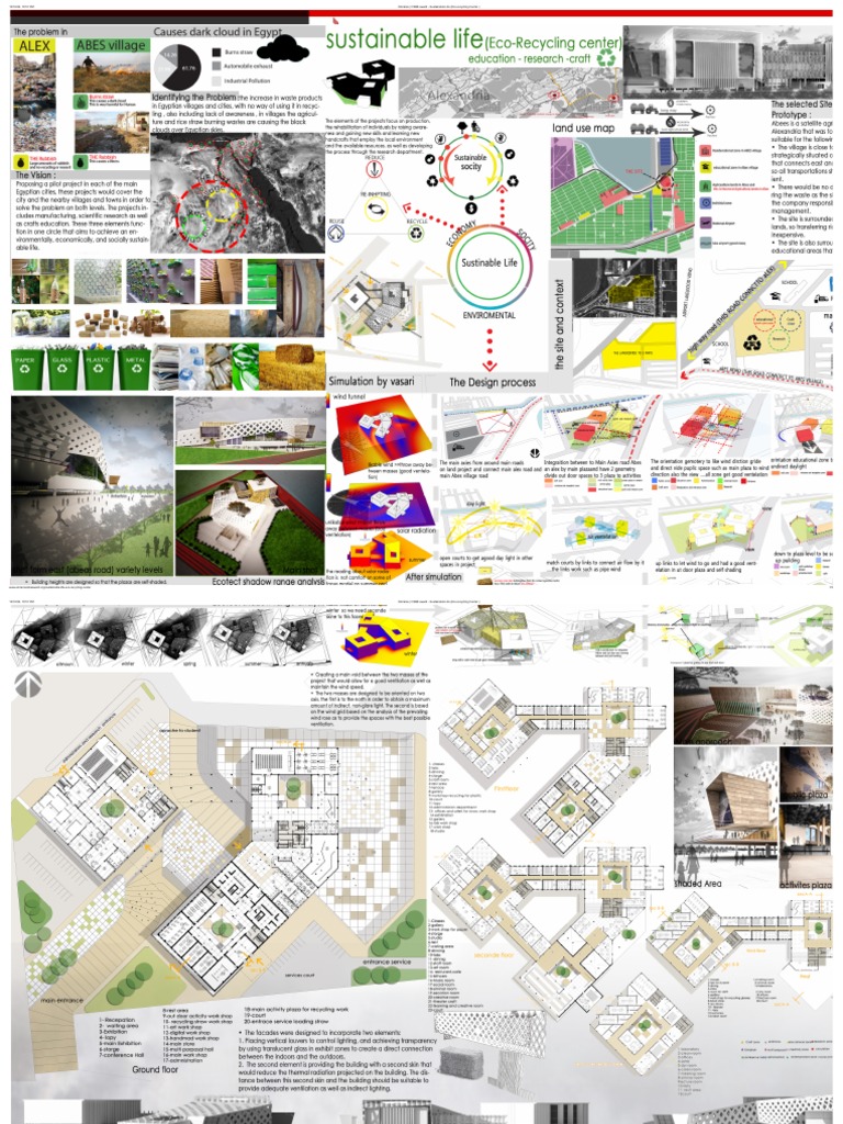 Omrania - CSBE Award - Sustainable Life (Eco-Recycling Center) | PDF