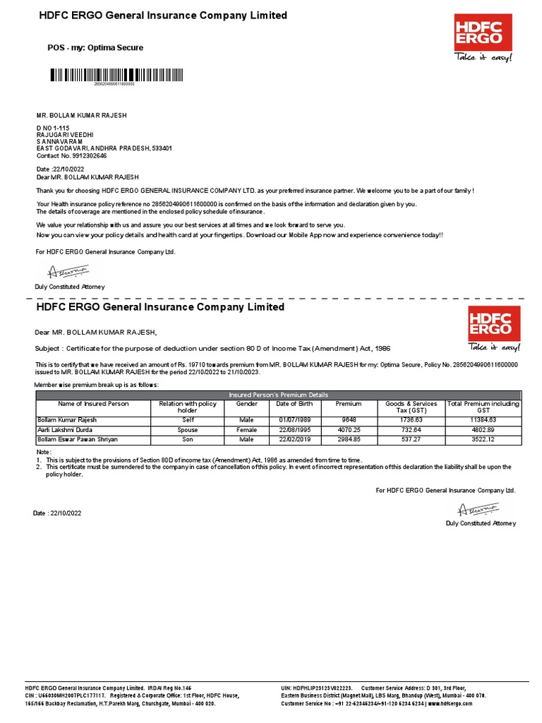 POS - My: Optima Secure | PDF | Insurance | Financial Services