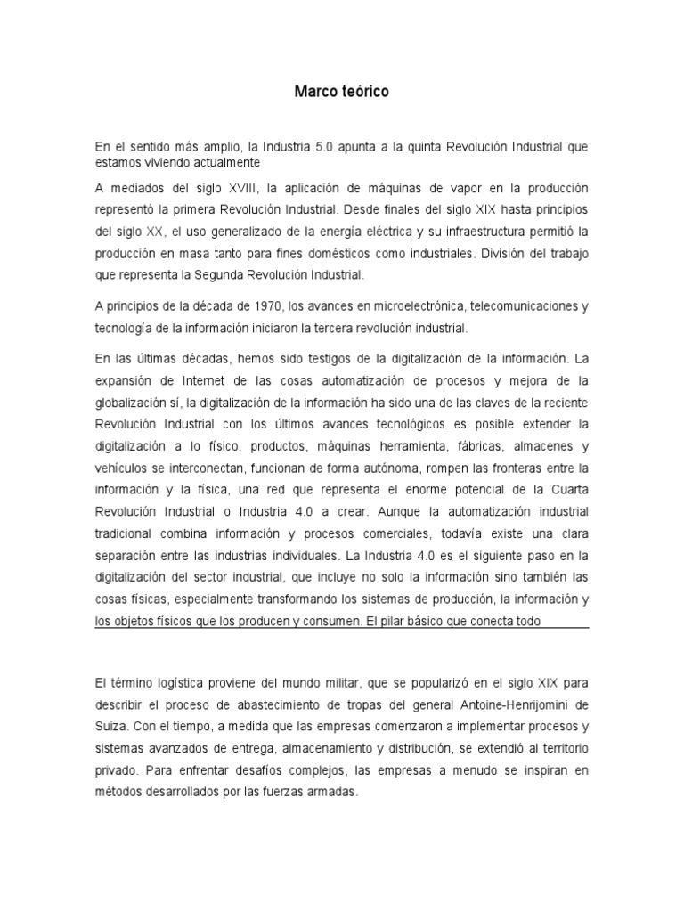 Marco teórico Almacenes y logistica | PDF | Almacén | Logística