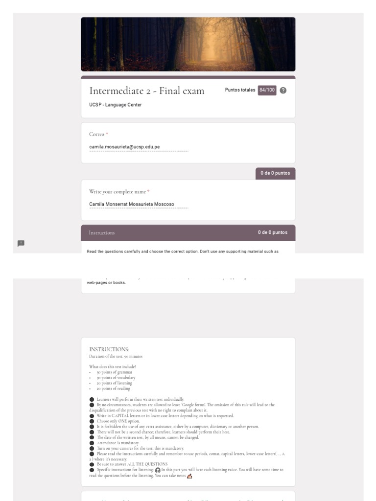 Intermediate 2 - Final Exam | PDF | Salary | English Language