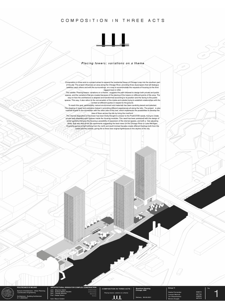 Project For 3 Towers in Chicago | PDF | Engineering | Economic Sectors