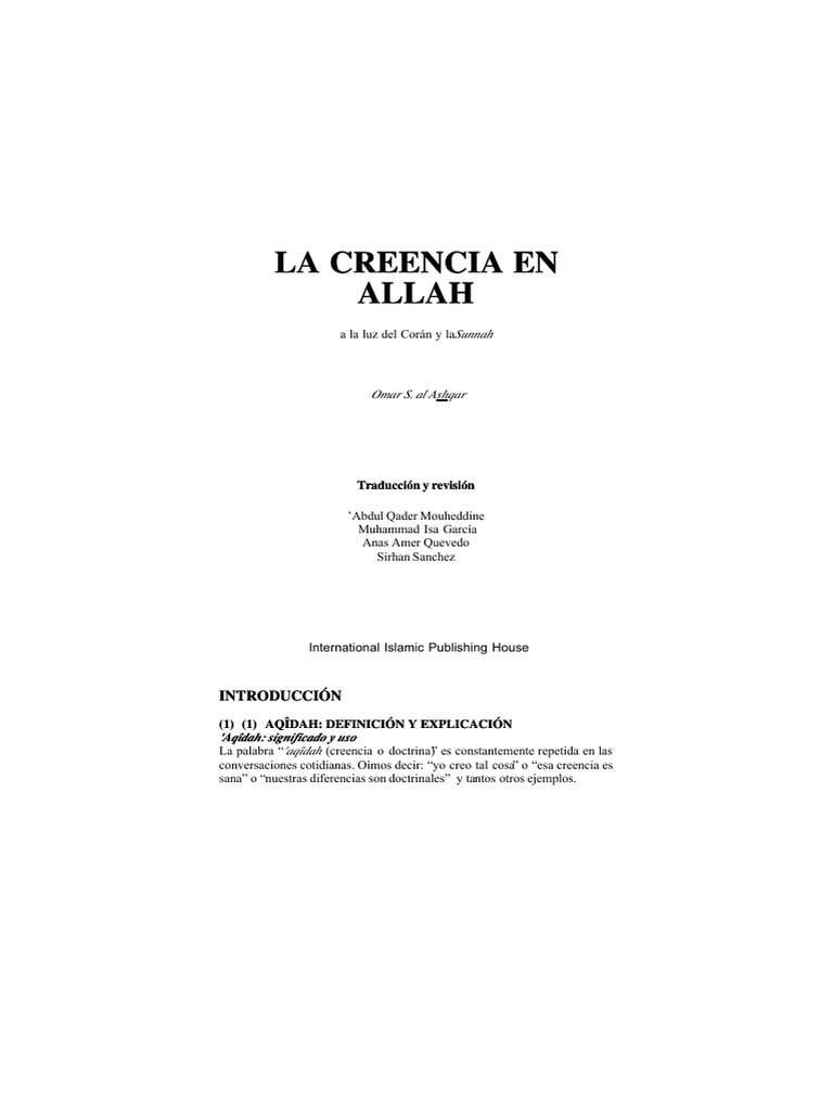 La Creencia en Allah Compress | PDF | Kafir | Profetas Y Mensajeros En ...